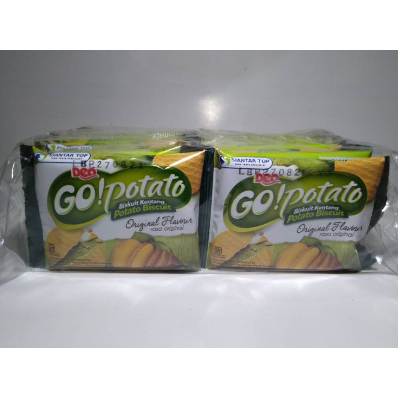 Jual Go Potato Biskuit Kentang Rasa Original Renceng (isi 20 pcs ...