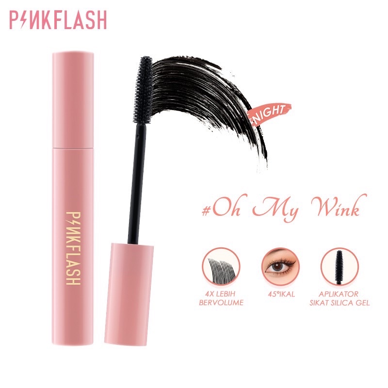 Jual PINKFLASH OILPROOF CURL MASCARA - VOLUME | Shopee Indonesia