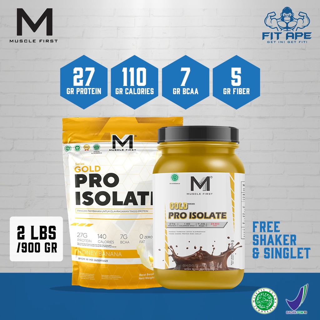 Jual M1 MUSCLE FIRST GOLD PRO ISOLATE WHEY PROTEIN ISOLATE murni 110 ...