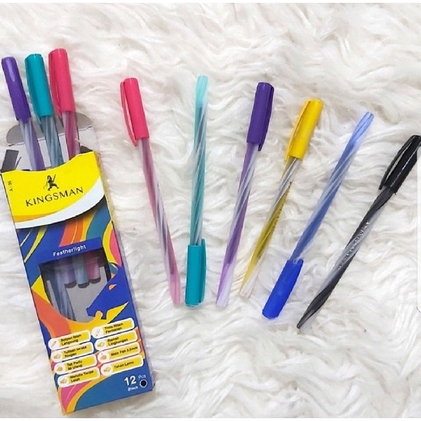 Jual Pulpen Lilin ulir Kingsman Ballpoint pen A35 Rainbow Murah (1 ...