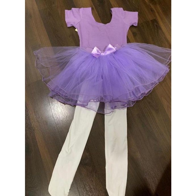 Jual Seragam Ballet Tutu: Leotard+Rok Tutu Fluffy+Stocking+Sepatu ...