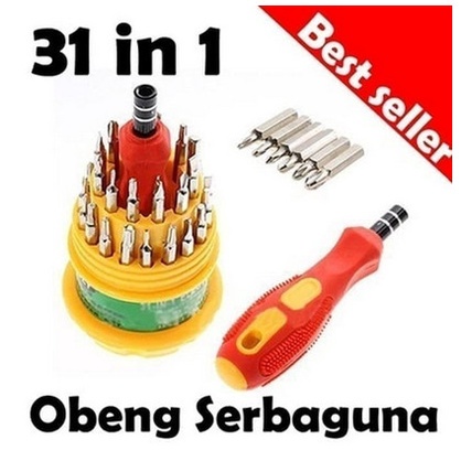 Jual OBENG SET PINSET isi 31 / OBENG HP 31 IN 1 LENGKAP DENGAN PINSET ...
