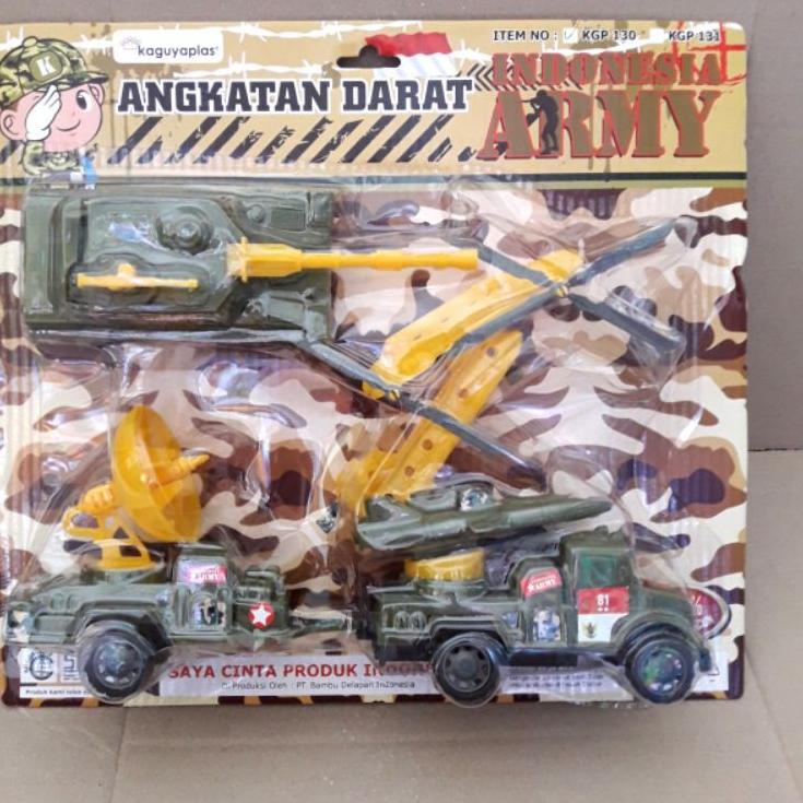 Jual vls Set Mainan Mobil Perang Tentara Angkatan Darat Ada Tank Truk Jeep Meriam Stock Terbatas ...