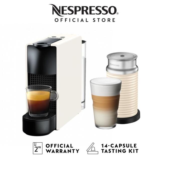 Jual NESPRESSO Essenza Mini C30 Coffee Machine, White with Aeroccino3 ...