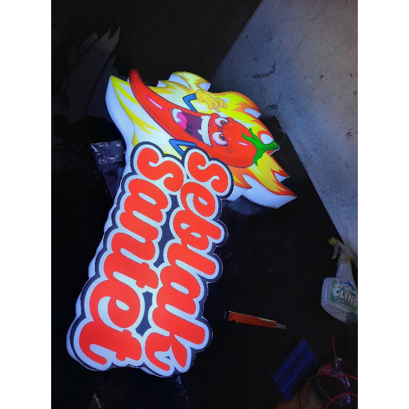 Jual Neon box akrilik bentuk bebas suka suka signeg akrilik leter sign ...