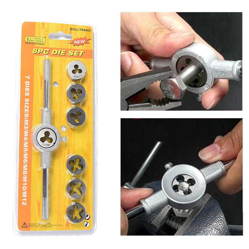 Jual Set Tap Die Alat Metrik/Metric Hand Tap/Set M3-M12 Adjustable/Hand ...