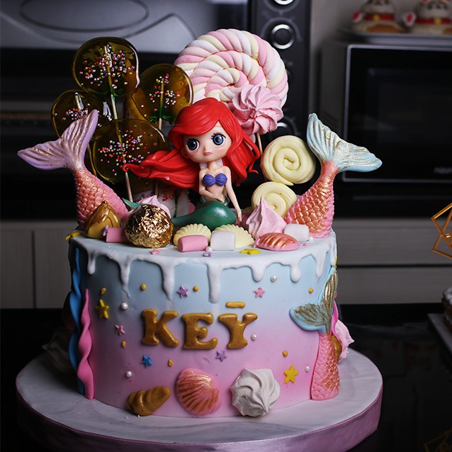 Jual Kue Ulang Tahun / Birthday Cake / Mermaid 20 cm / MHN BACA ...