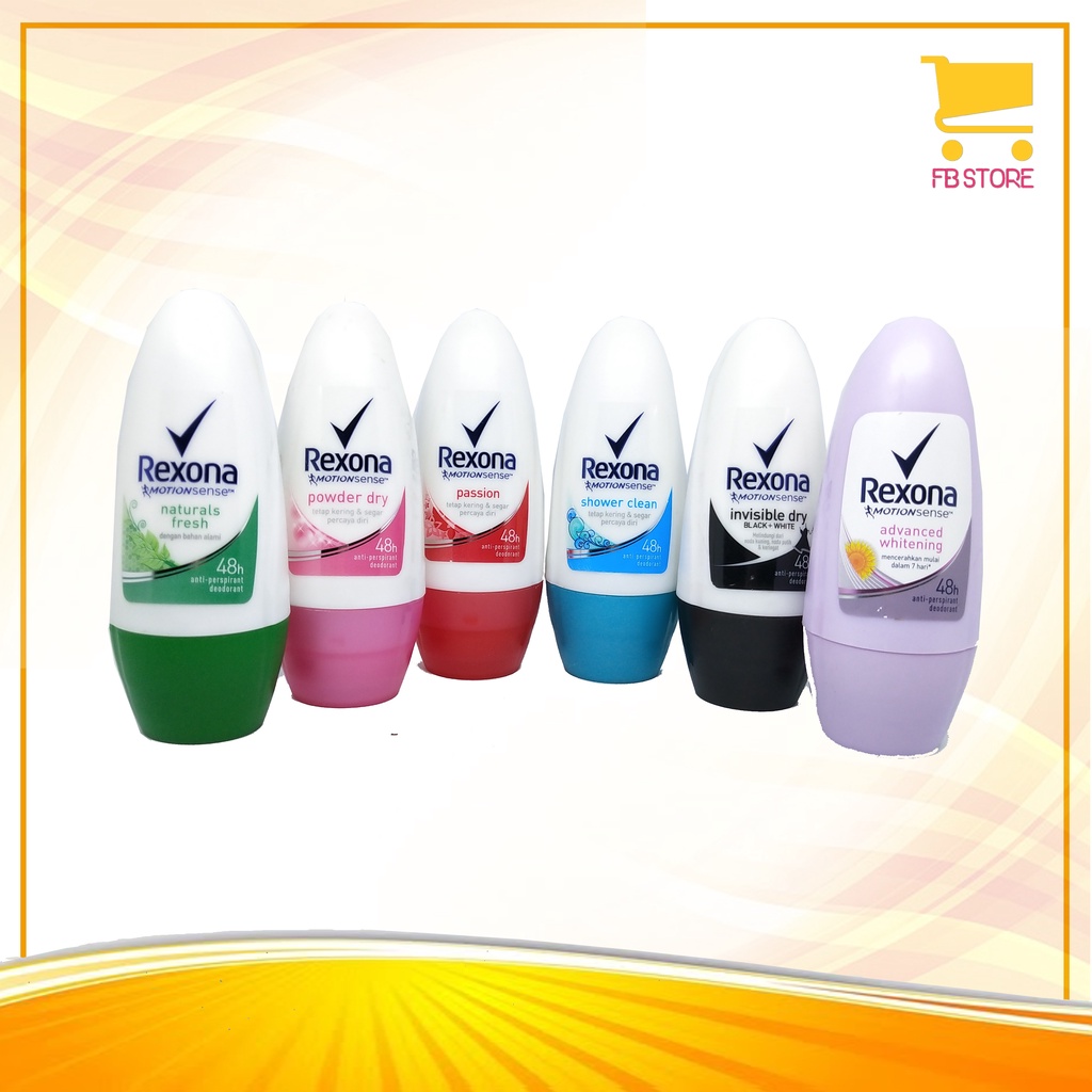 Jual Rexona anti-perspirant deodorant roll on motion sense 48h 45ml | Shopee Indonesia