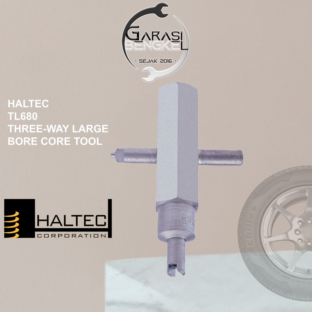 Jual Haltec Three Way Large Bore Core Tool TL-680 Pembuka Isi Pentil OTR | Shopee Indonesia