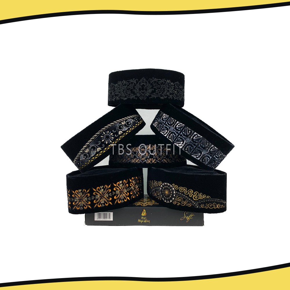 Jual Songkok Premium HAJI ALAY BORDIR SPESIAL AC Tinggi 9 Cm Peci ...