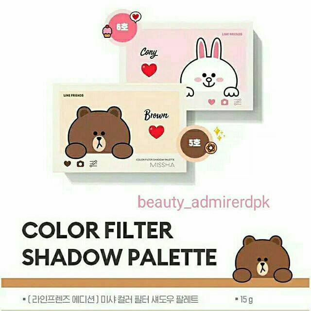 Jual Missha X Line Friends Edition Color Filter Shadow Palette | Shopee ...