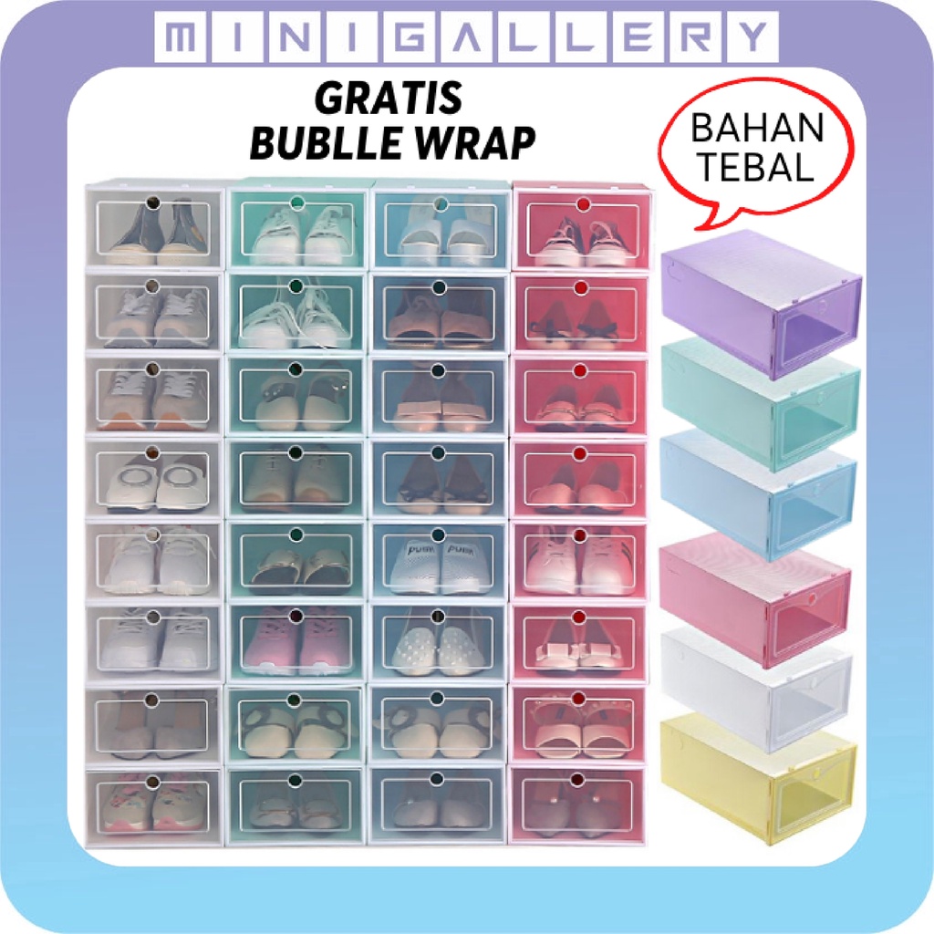 Jual MG 438 COD Kotak Sepatu Plastik Tebal Serbaguna /Tempat ...