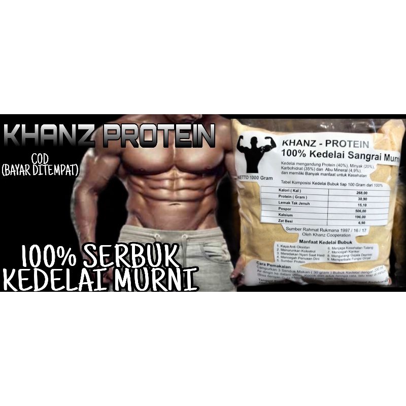 Jual WHEY PROTEIN KHANZ PROTEIN SERBUK SUSU KEDELAI CASEIN 1KG ...
