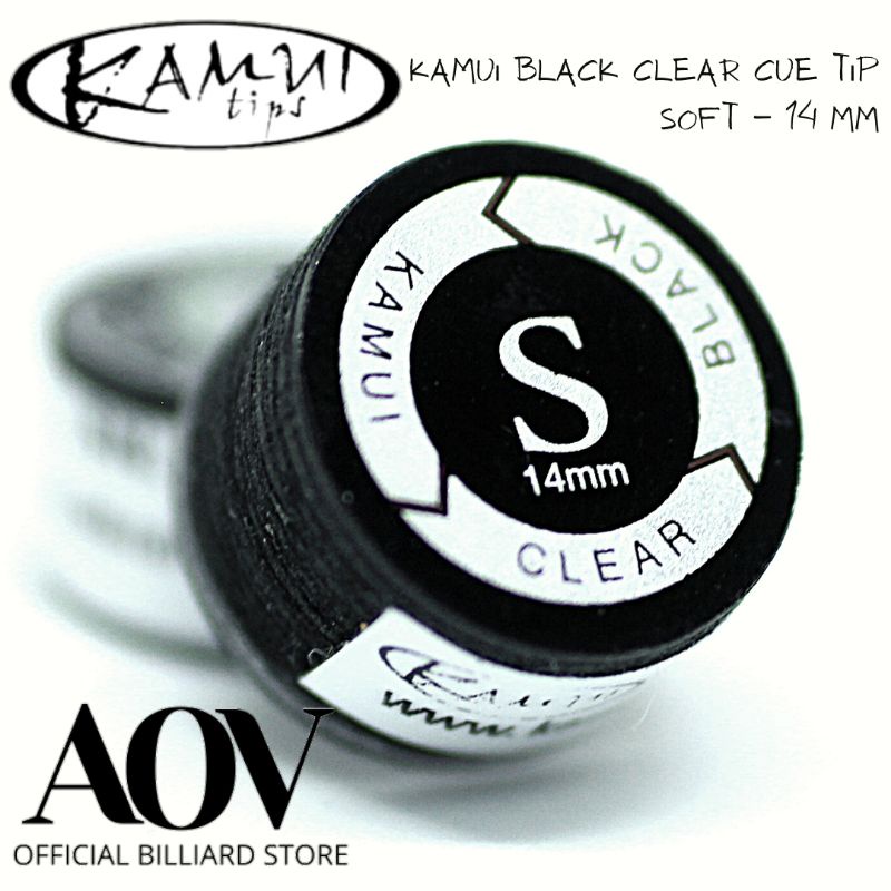 Jual Kamui Black Clear Japan Laminated Cue Tip - S (Soft) dan M (Medium ...