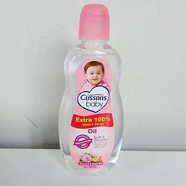 Jual Cussons Baby Oil 50 + 50ml - Soft & Smooth ( PINK ) | Shopee Indonesia