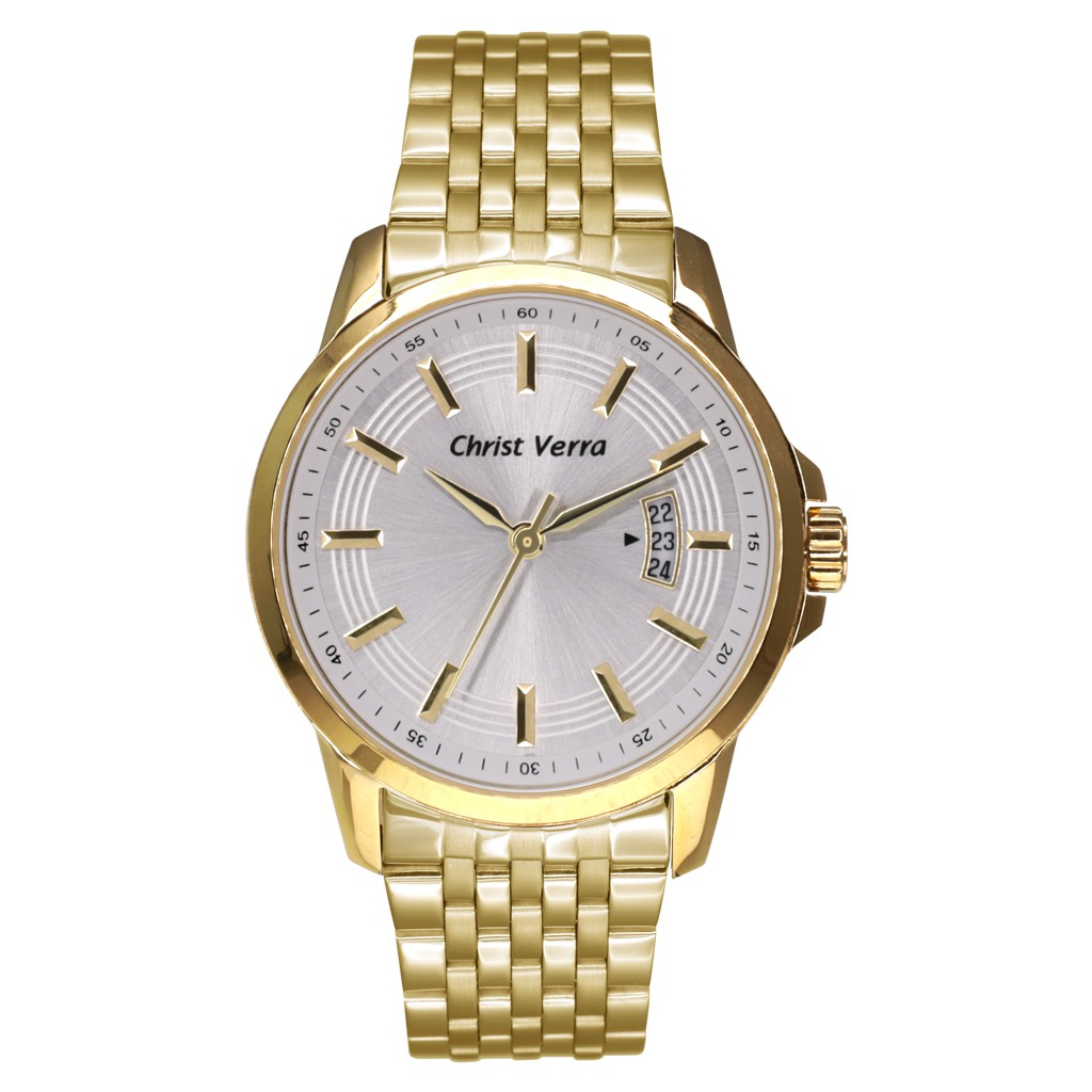 Jual Christ Verra Men's Watches CV 71110G-12 SLV | Shopee Indonesia