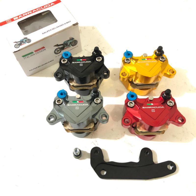 Jual Kaliper belakang 2 piston plus breket nmax old barracuda pnp | Shopee Indonesia