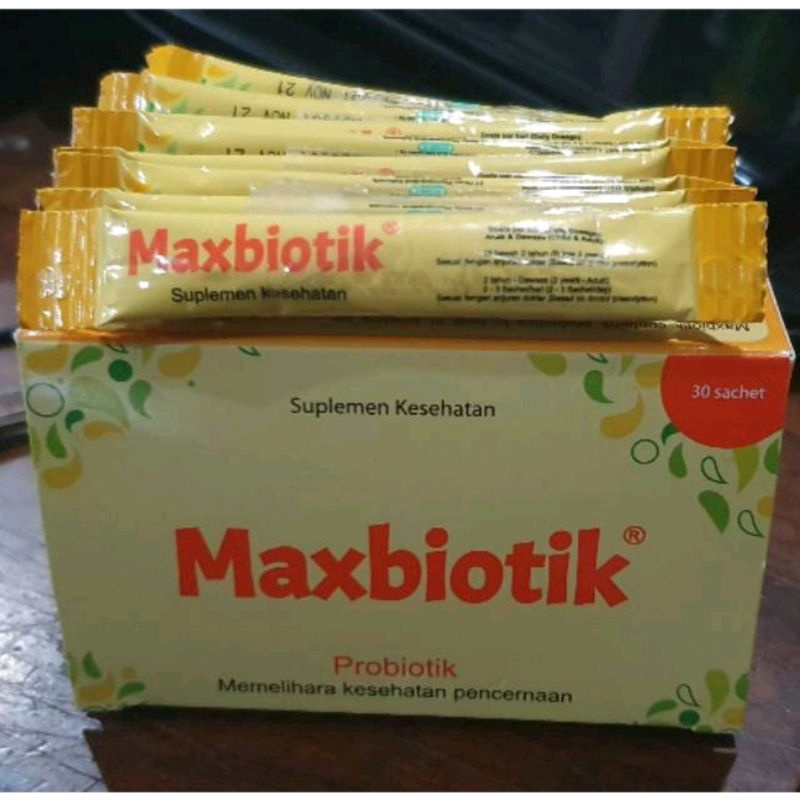 Jual MAXBIOTIK probiotik vitamin anak 30 sachet | Shopee Indonesia