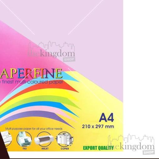 Jual Paperfine Kertas HVS Warna A4 Lavender Purple Ungu Muda / 100 ...