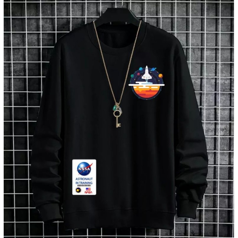 Jual SWEATER NASA ASTRONAUT/CREWNECK BASIC NASA ASTRONAUT | Shopee ...