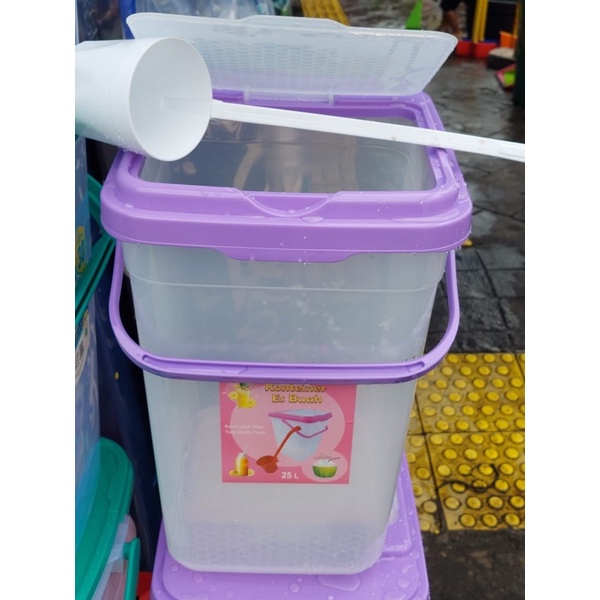 Jual Toples Es Buah + Gayung Lovenia 25 Lt 15 Lt 20 Lt/ Aquarium Es ...