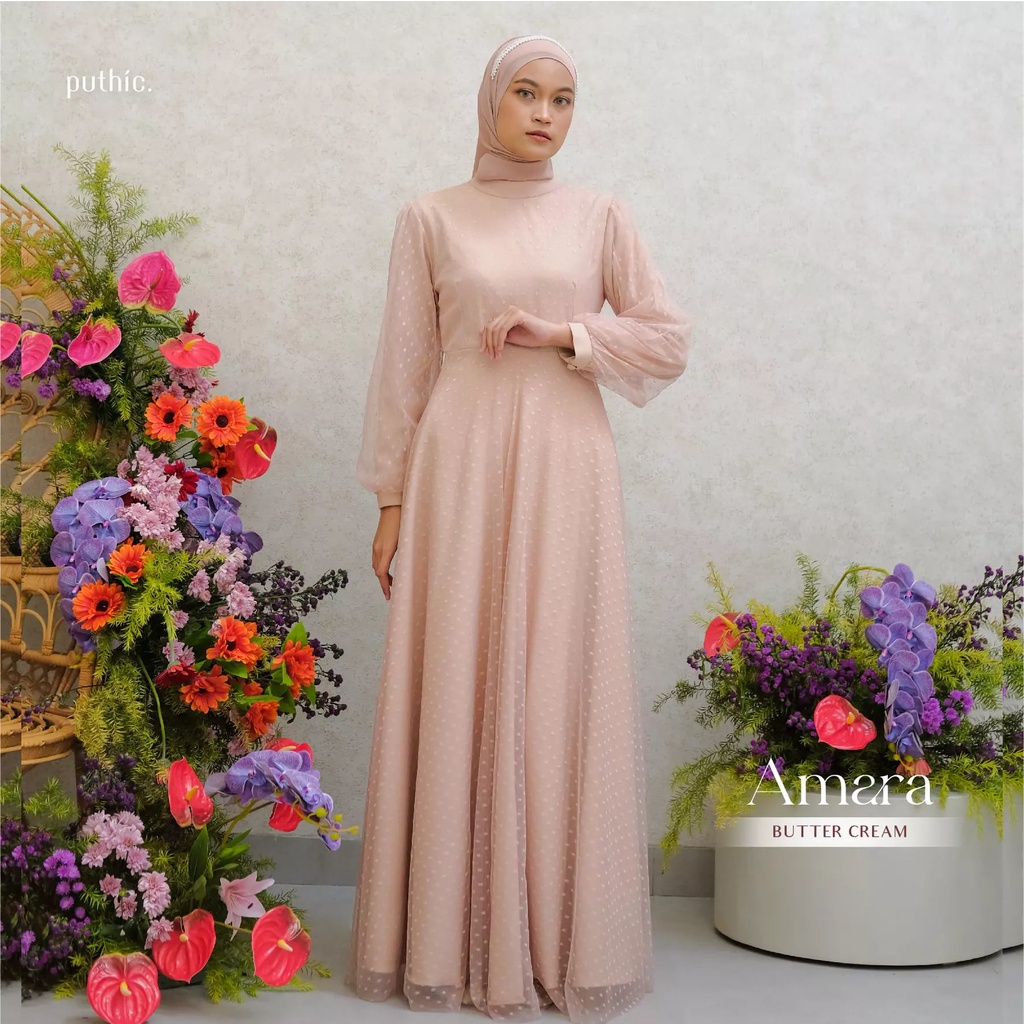 Jual PUTHIC - AMARA INNER|||PRE ORDERRRR|| DRESS ONE SET DRESS HIJAB GAUN HIJAB WISUDA||PRE ...