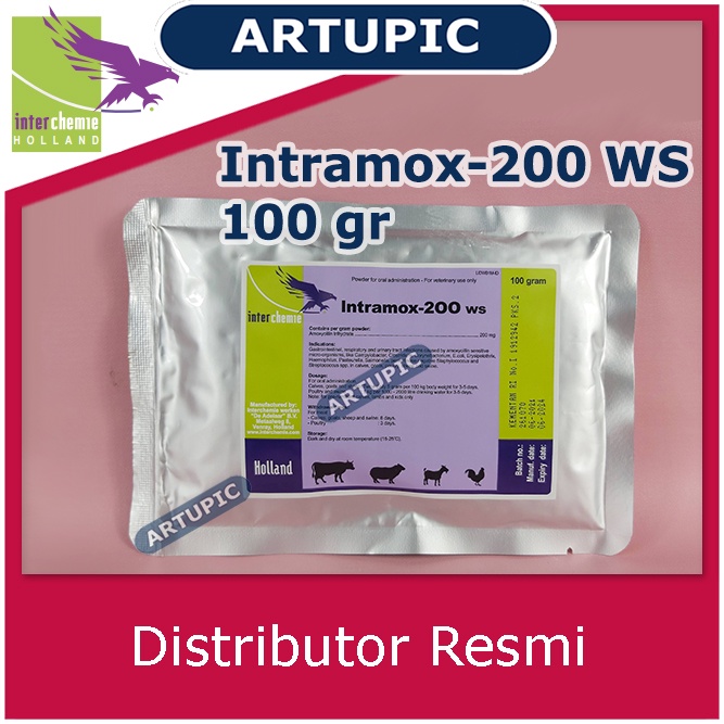 Jual Intramox-200 WS 100 gr Berak Kapur Pencernaan Pernafasan Sapi ...
