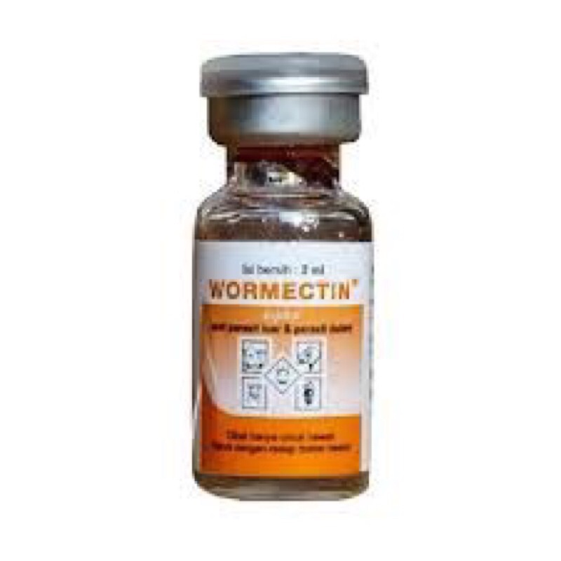 Jual wormectin obat caplak jamur scabies kucing anjing 2ml | Shopee ...