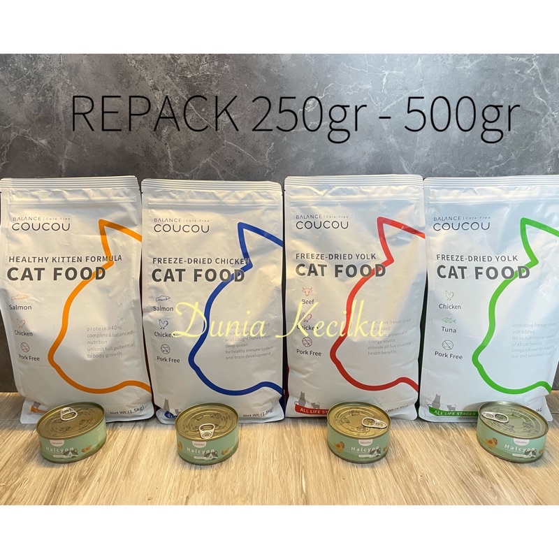 Jual Coucou Premium Cat Food REPACK 250gr - 500gr | Shopee Indonesia