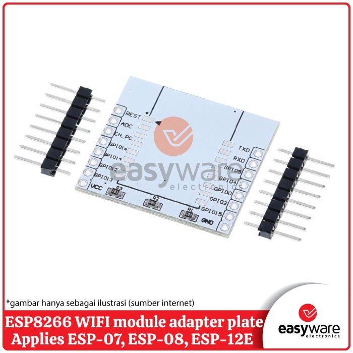 Jual ESP8266 ADAPTER PLATE FOR ESP 07 ESP 08 ESP 12 | Shopee Indonesia