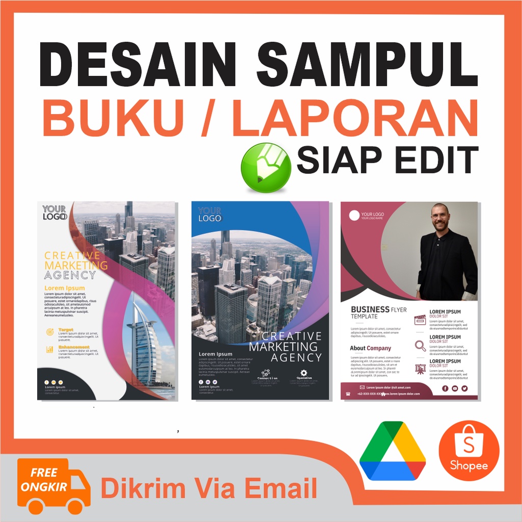 Jual DESAIN COVER BUKU DAN COVER LAPORAN SIAP EDIT CORELDRAW | Shopee Indonesia