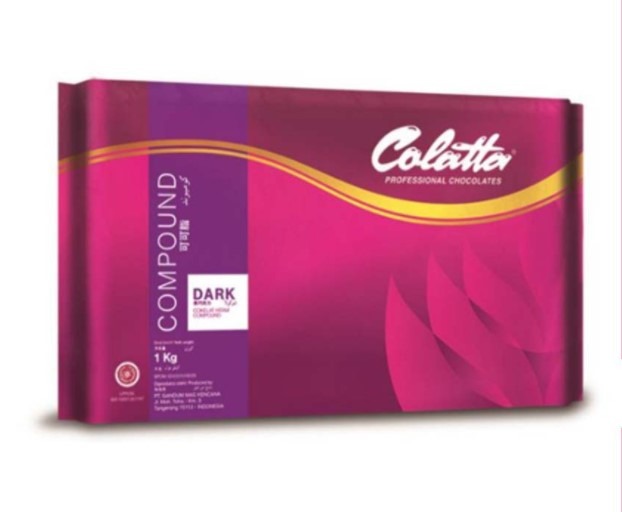 Jual COLATTA DARK CHOCOLATE COMPOUND / COKLAT BLOK HITAM BATANG 1 kg ...