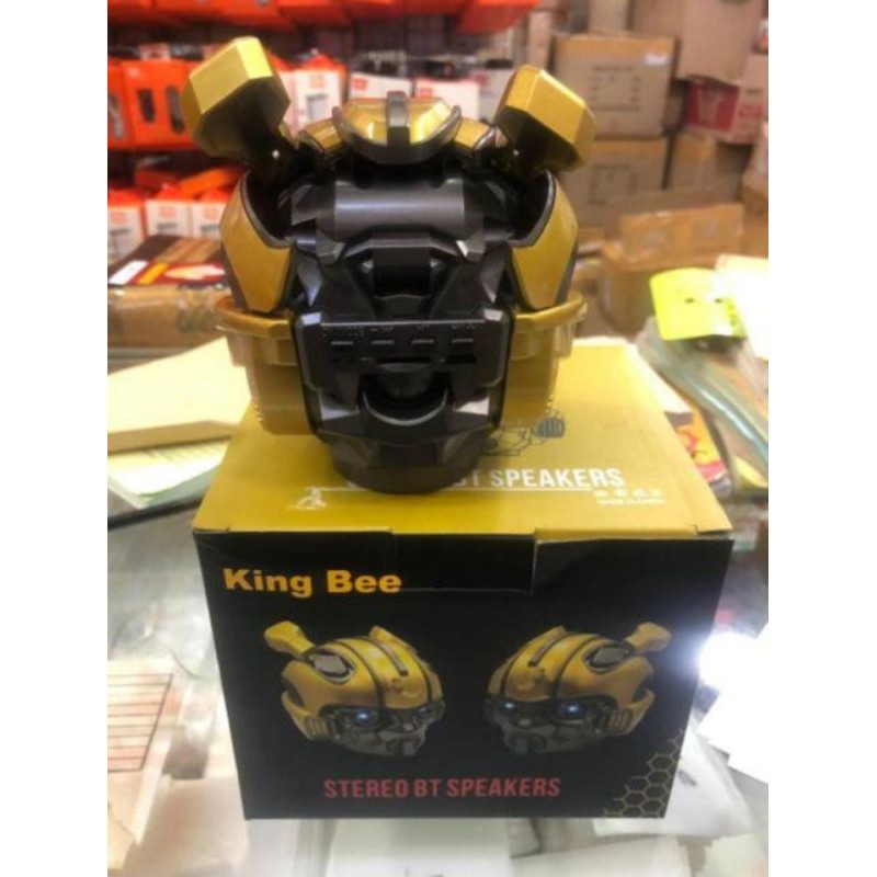 Jual Speaker BumbleBEE Bluetooth ROBOT KING BEE + Radiofuction High Quality | Shopee Indonesia