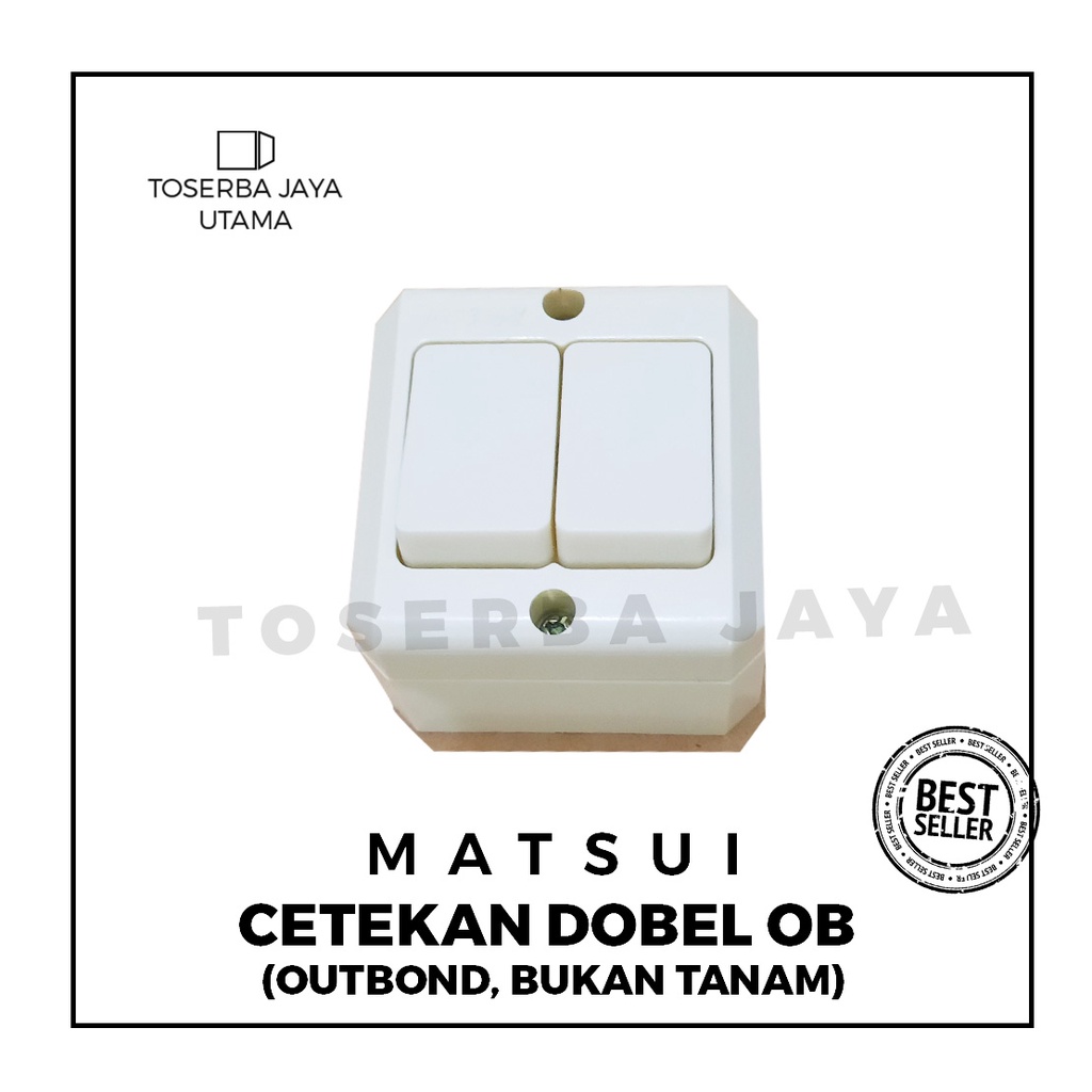 Jual SAKLAR / CETEKAN SERI / DOBEL OB (OUTBOND, BUKAN TANAM DINDING ...