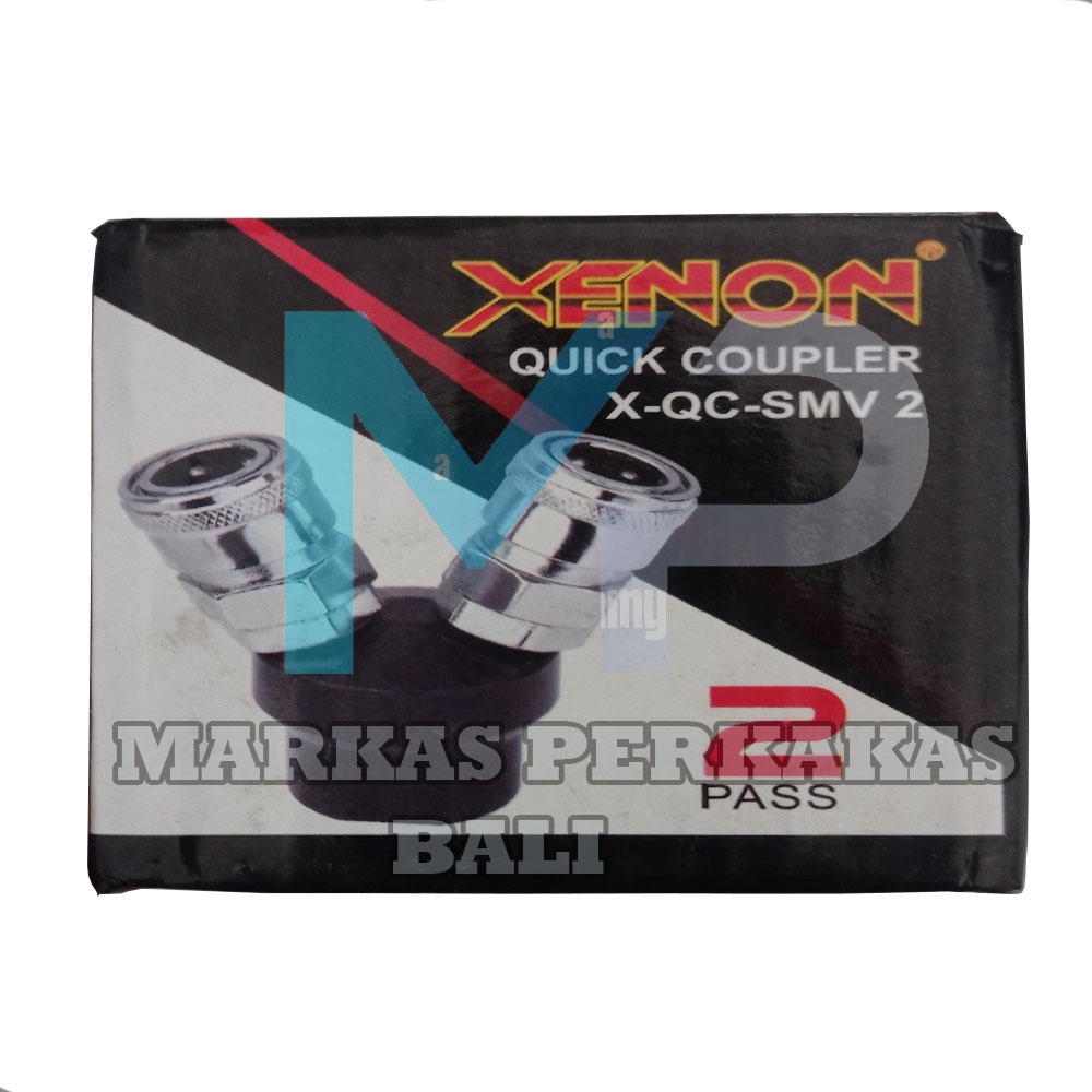 Jual XENON Kopler Angin Cabang 2 - Sambungan Selang Quick Coupler 2 Way ...
