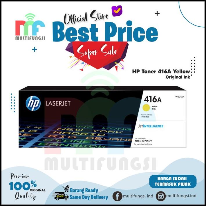 Jual Toner Hp 416A Yellow Original (W2042A) | Shopee Indonesia