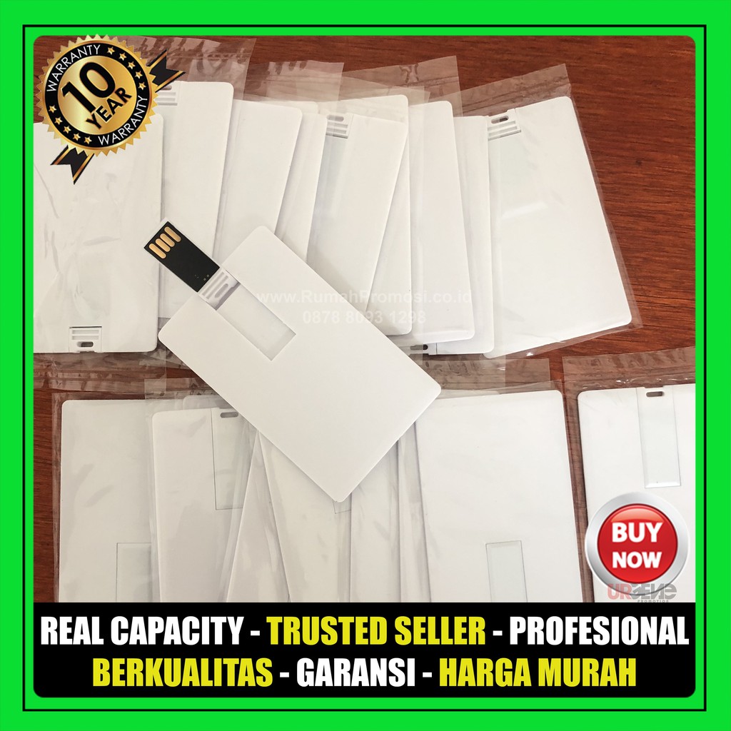 Jual Flashdisk Kartu Polos USB Card Promosi 4GB 8GB 16GB 32GB Garanci ...