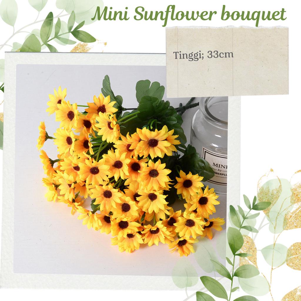 Jual Bunga Artifisial Premium Bunga Mini Sunflower | Shopee Indonesia