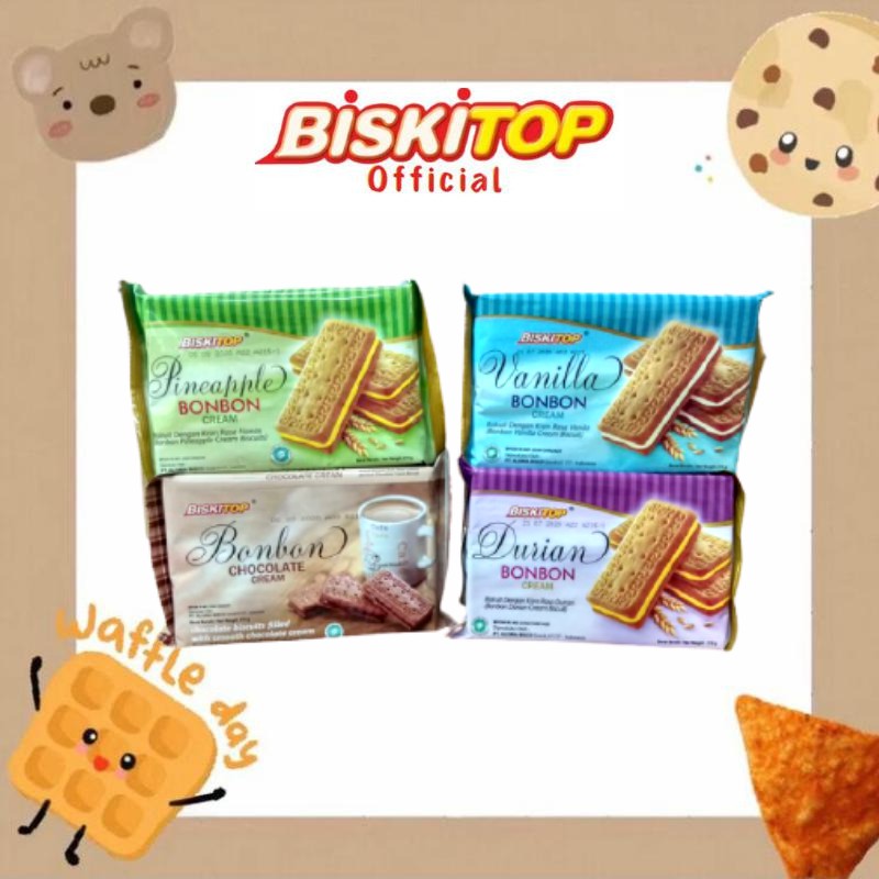 Jual BISKITOP OFFICIAL- BONBON (210 Gram) Biskuit Renyah Rasa Coklat ...