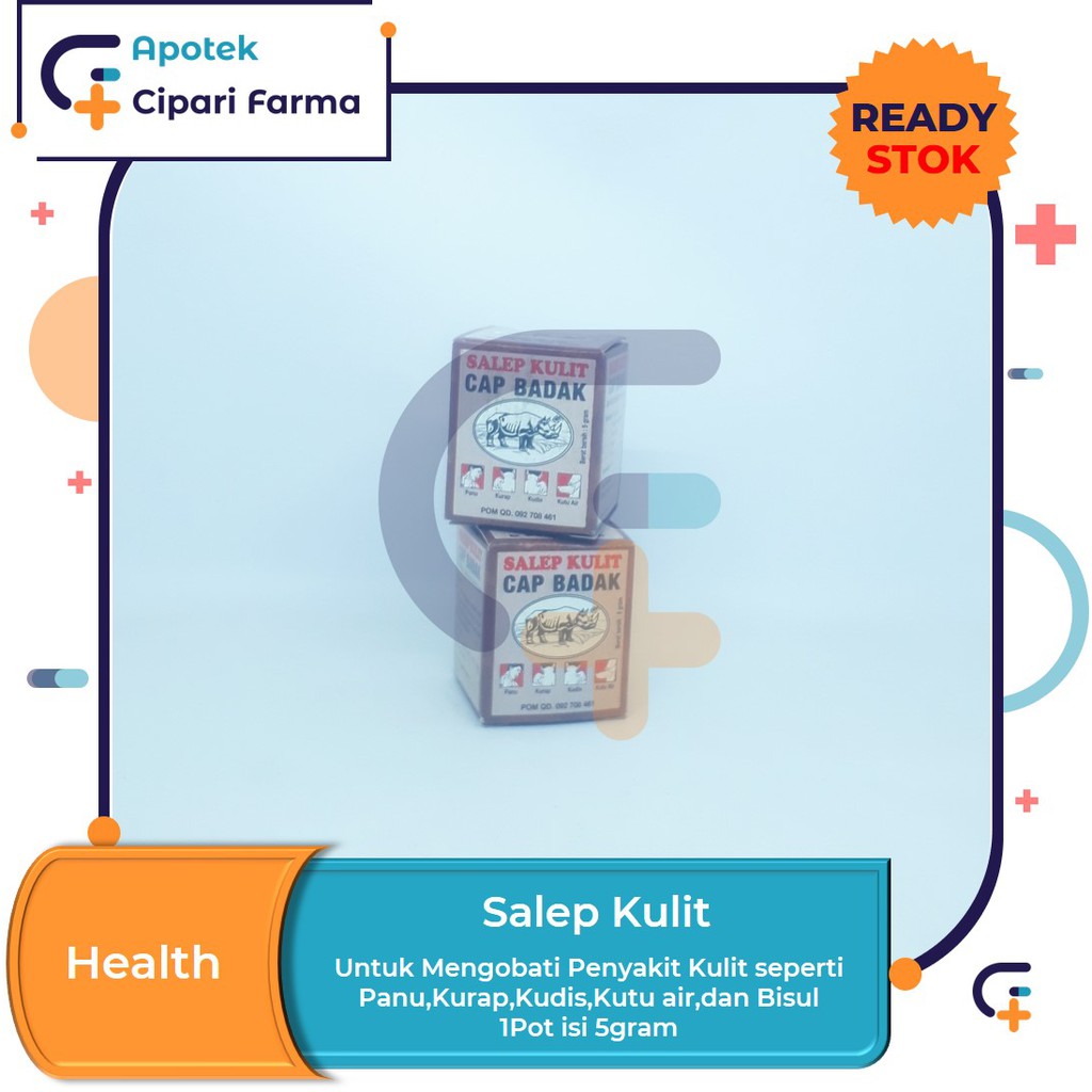 Jual Salep Kulit Cap Badak | Untuk Panu | Kutu Air | Gatal | Kurap isi ...