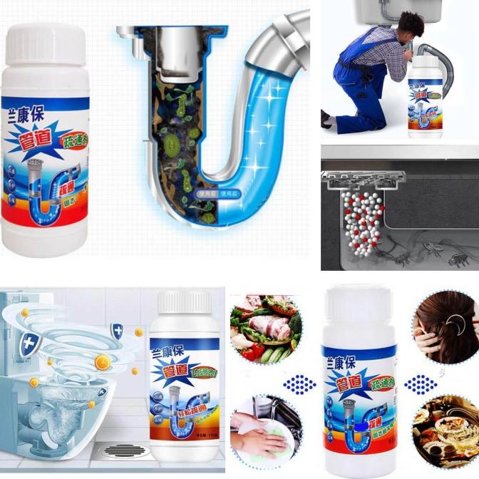 Jual Obat Mampet Penghilang Bau Minyak Anti Sumbat Saluran Air Pipa ...