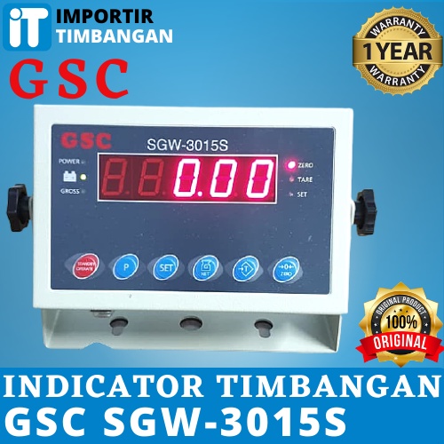 Jual Indicator Timbangan Digital GSC type SGW-3015S New Original Garansi | Shopee Indonesia