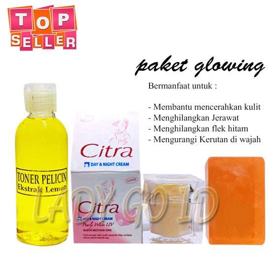 Jual Paket Glowing 3in1 / Paket Pencerah Wajah - Cream Citra Super ...