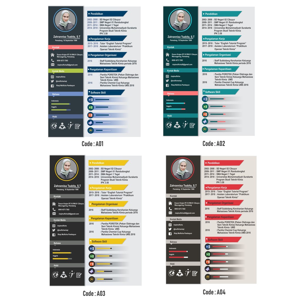 Jual DESAIN CV (SOFT FILE) PDF/JPEG SURAT LAMARAN KERJA | Shopee Indonesia