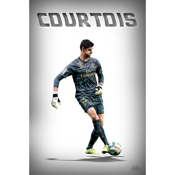 Jual THIBAUT COURTOIS POSTER HIASAN DINDING KIPER REAL MADRID / TIMNAS ...