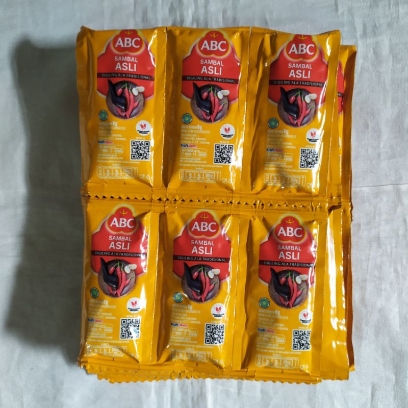 Jual [BELI BANYAK LEBIH HEMAT] SAMBAL ASLI ABC SACHET (isi 36 pcs ...
