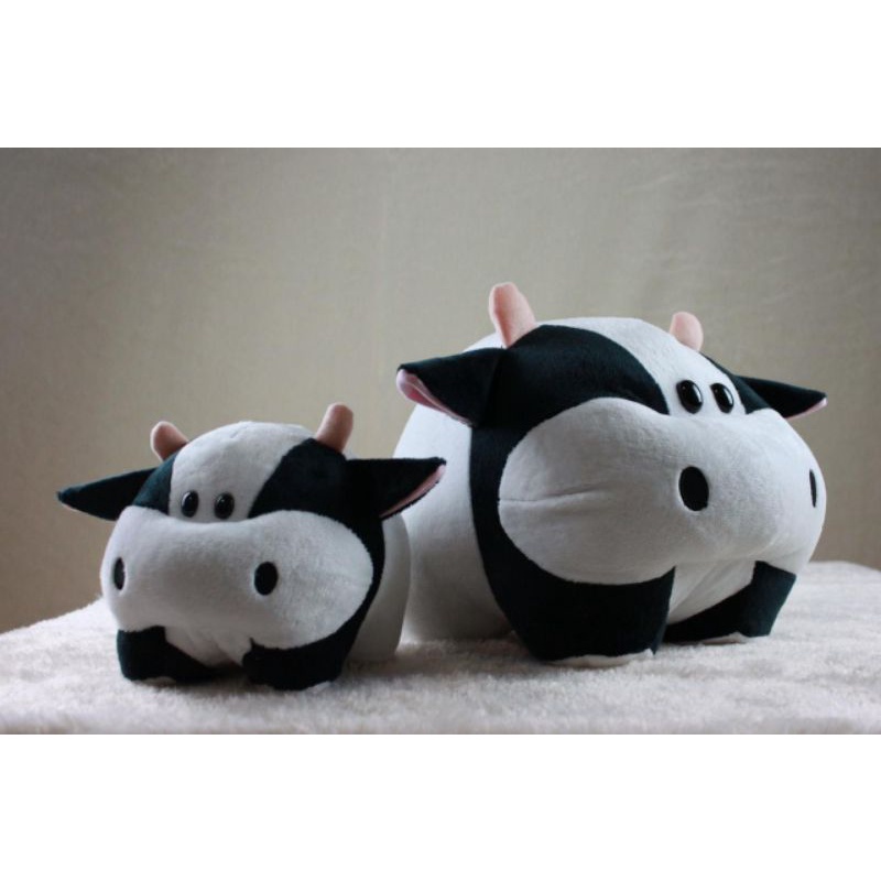 Jual Boneka Sapi Bulat Lucu, Standing Cute Cow ukuran M dan L | Shopee ...