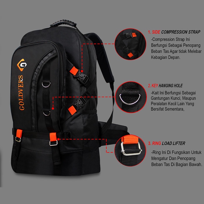 Jual Ransel Jumbo Terbaru / Ransel Gunung Pria Dan Wanita / Tas Touring ...