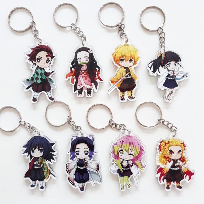 Jual Keychain Anime Kimetsu no Yaiba 2 / Demon Slayer Merchandise ...