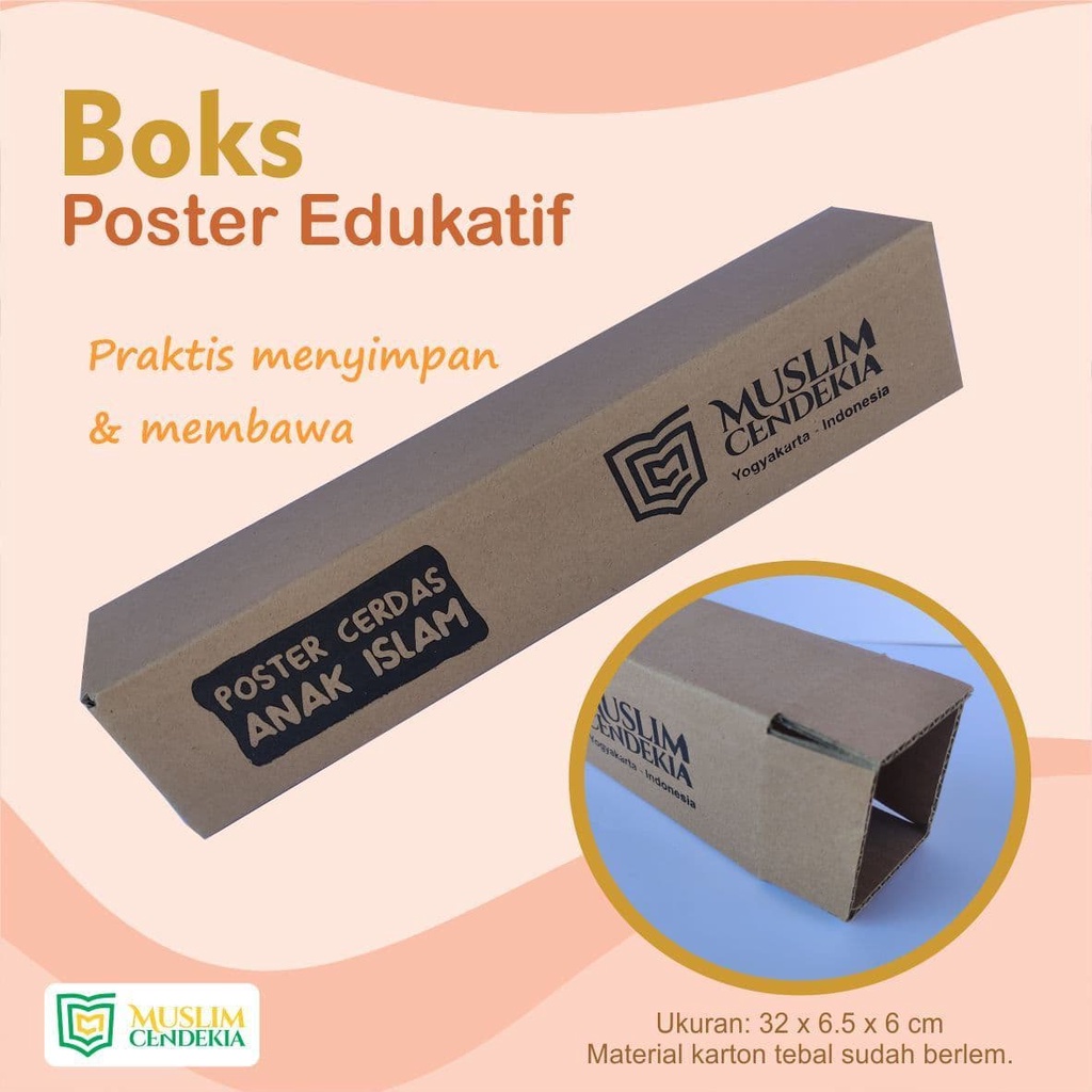 Jual Boks Penyimpan Poster Edukatif - Praktis Menyimpan dan Membawa ...